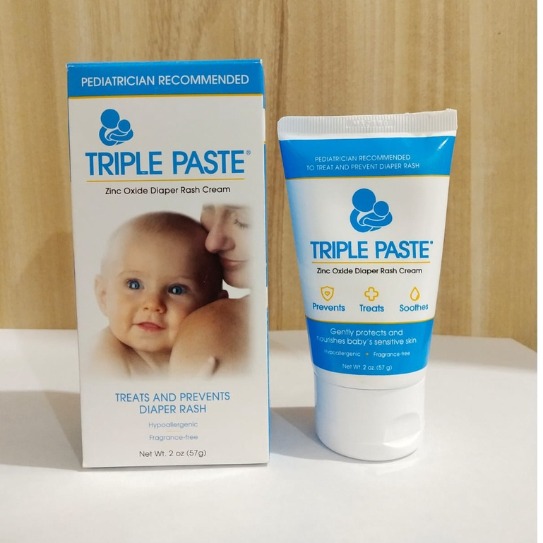 Jual TRIPLE PASTE DIAPER RASH CREAM FRAGRANCE FREE 57 gr | Shopee Indonesia
