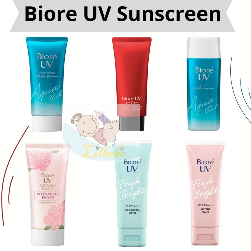 Jual BPOM - Sunscreen Biore UV Aqua Rich Watery Essence / Fresh ...