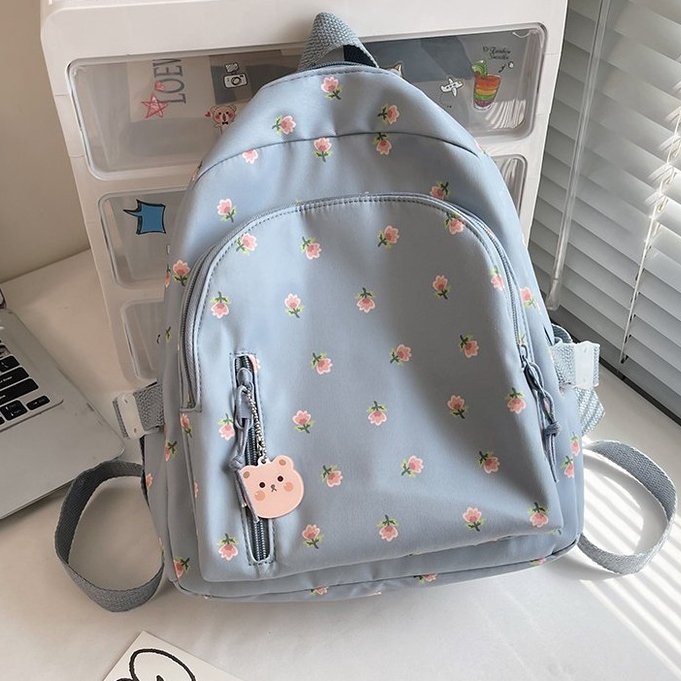 Jual Mismi Ursule Bag Tas Ransel Mini Wanita Motif Little Flower Casual ...