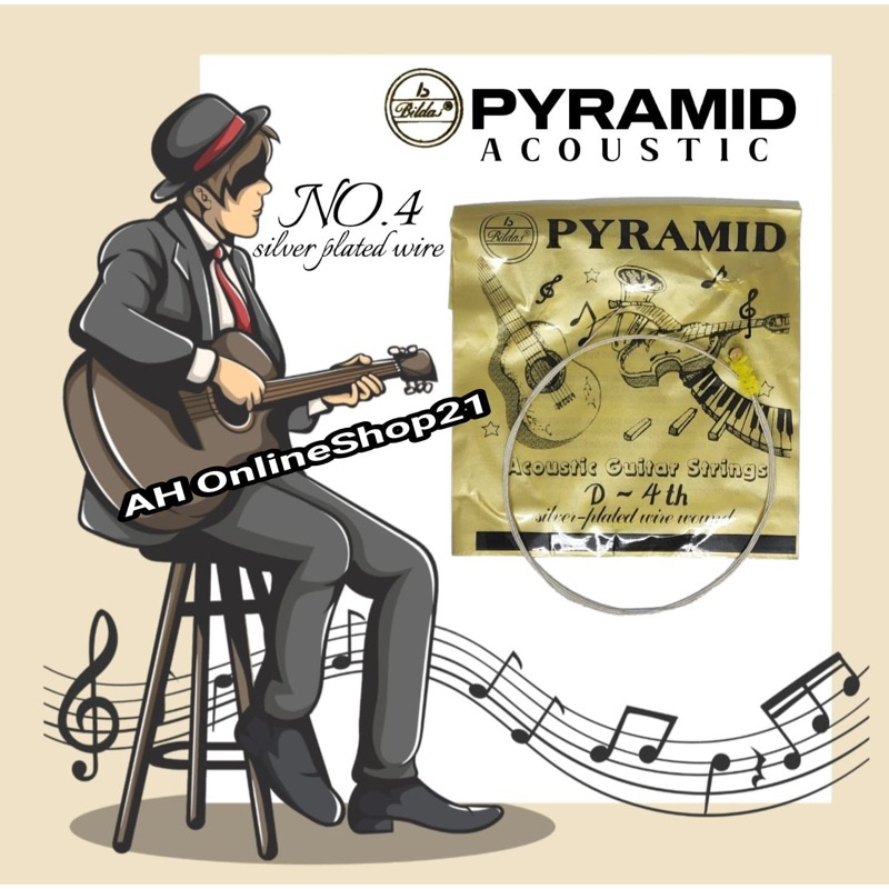 Jual Senar Gitar Pyramid Bildas Gold Akustik Acoustic Guitar Strings No ...