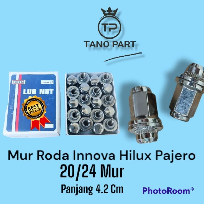 Jual Mur Roda Baut Lugnut Mobil Innova Pajero Hilux L200 Isi 20/24Mur ...