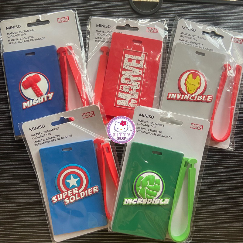 Jual Miniso x Marvel - Rectangle Luggage Tag | Shopee Indonesia