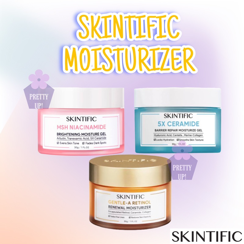 Jual SKINTIFIC MOISTURIZER 5X CERAMIDE | MSH NIACINAMIDE | RETINOL ...