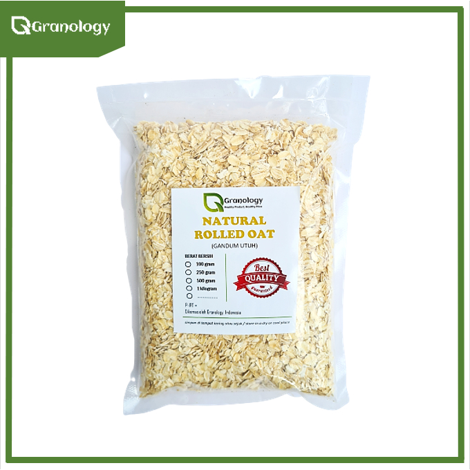 Jual Gandum Kasar / Regular Rolled Oat (500 Gram) by Granology | Shopee ...
