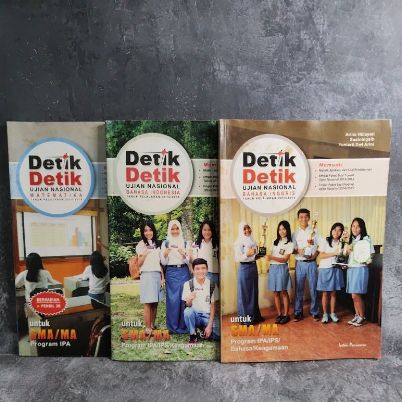 Jual Buku Detik Detik Ujian Nasional 2014/2015, SMA/MA, Matematika, Bahasa Indonesia, Bahasa ...
