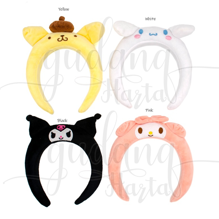 Jual Bando Chubby Sanrio Headband Motif Karakter Kartun Lucu Bandana GH ...