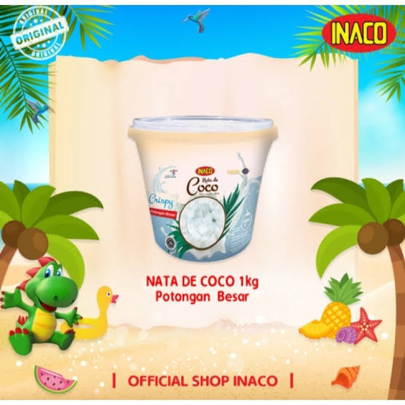 Jual INACO Nata De Coco Ember 1 Kg | Shopee Indonesia