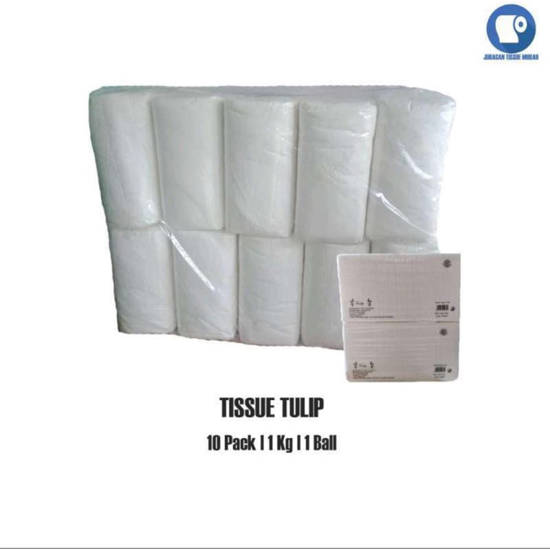 Jual Tissue tulip facial 1kg 1 ball isi 10pcs | Shopee Indonesia