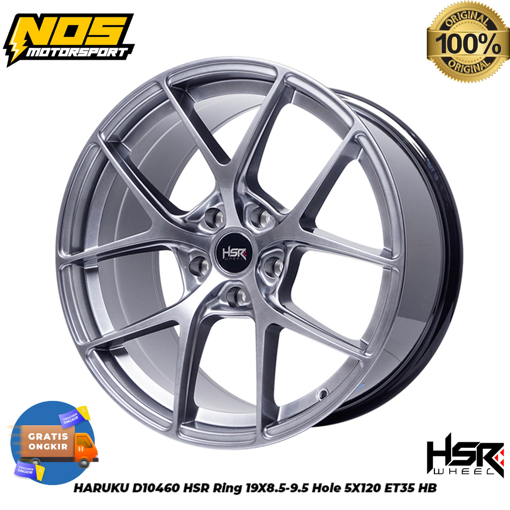 Jual velg racing hsr untuk mobil bmw, warna hyper black ring 19 pcd 5x120 terbaru | Shopee Indonesia