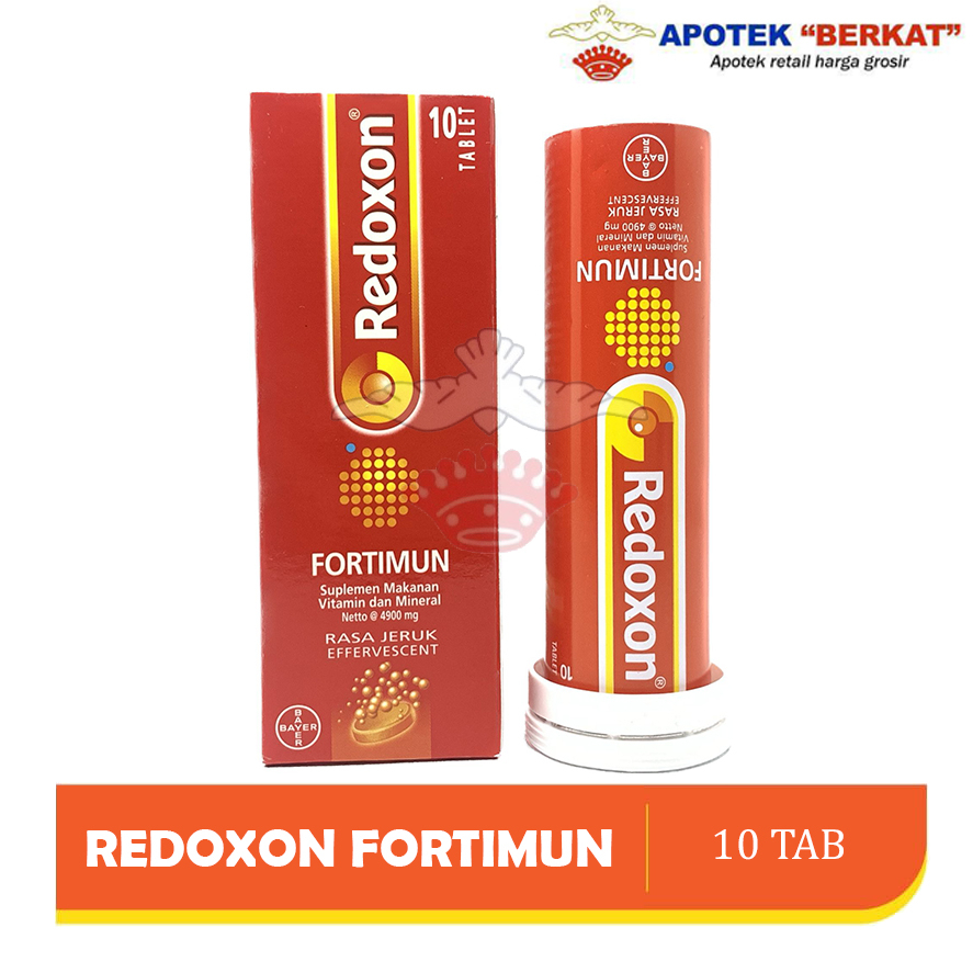 Jual Redoxon Fortimun Vitamin & Mineral Rasa Jeruk 10 Tablet | Shopee ...