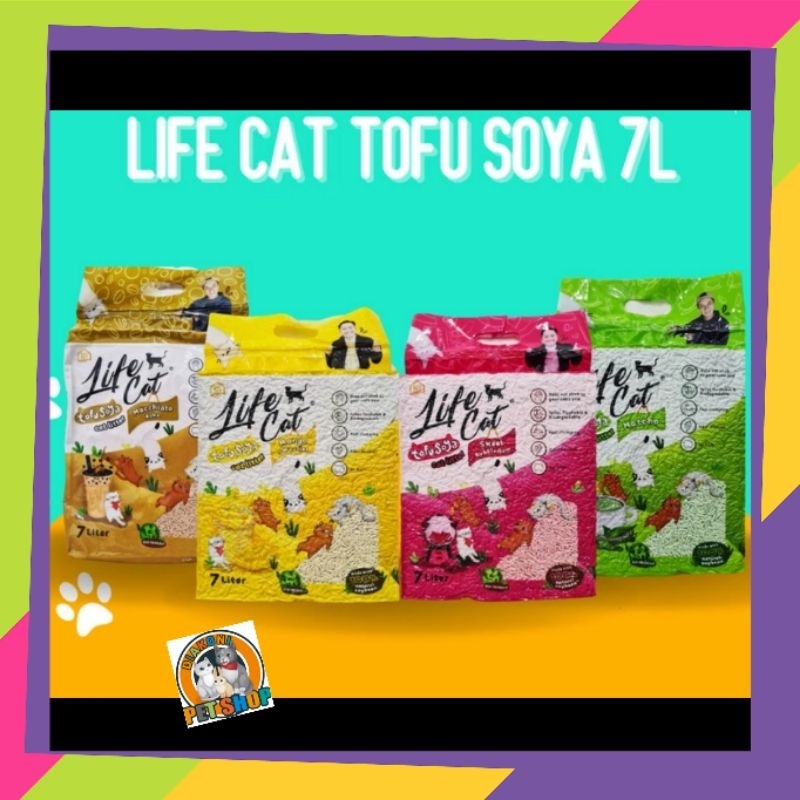 Jual Pasir Tofu Soya Life Cat 7liter - Pasir Kucing Wangi Gumpal ...