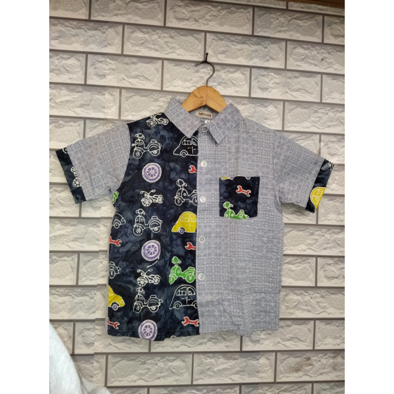 Jual hem batik anak batik mobil binatang batik | Shopee Indonesia