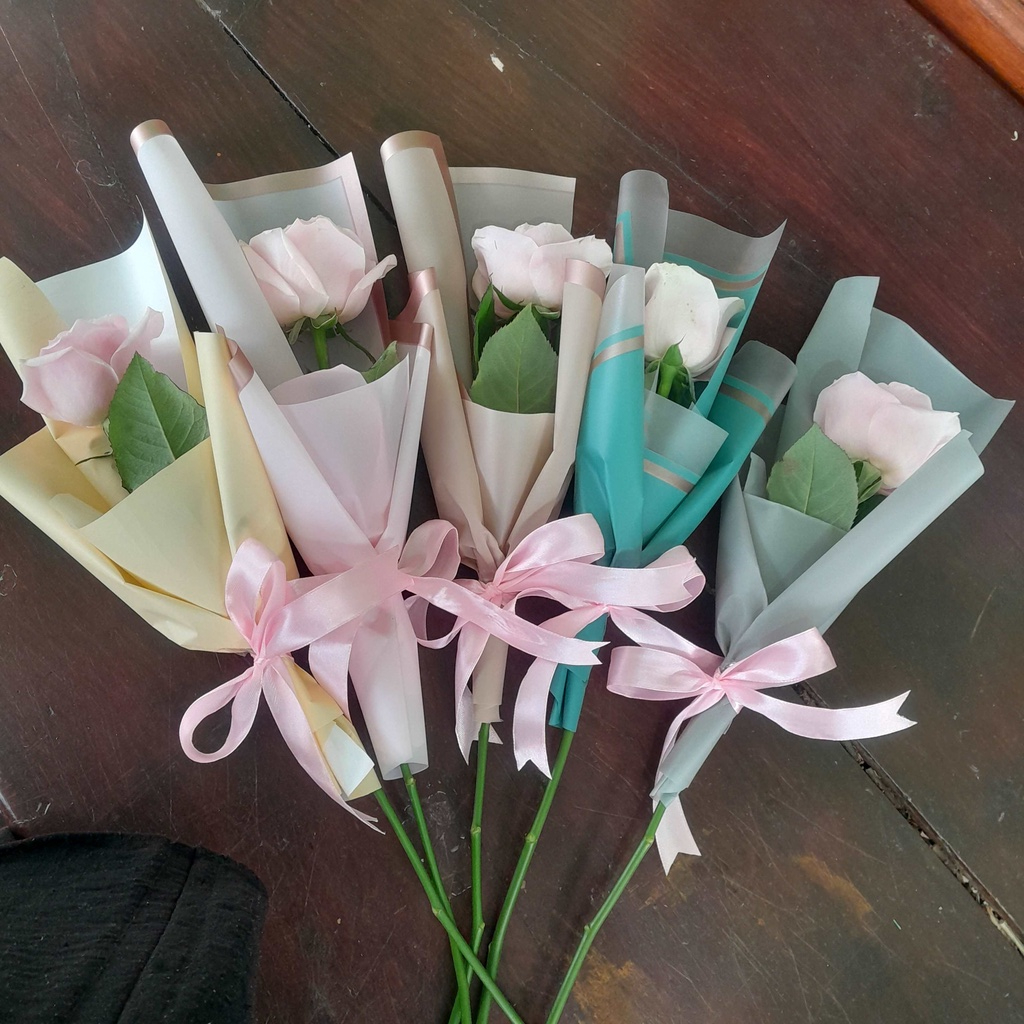 Jual Buket bunga mawar satuan pertangkai fresh | Shopee Indonesia