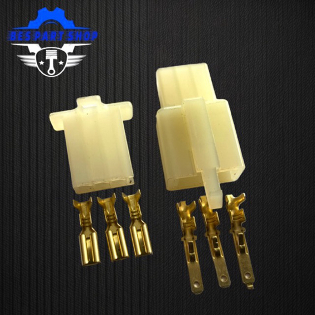 Jual socket soket sambungan pin 3 satu set hanya soket dan skun ...