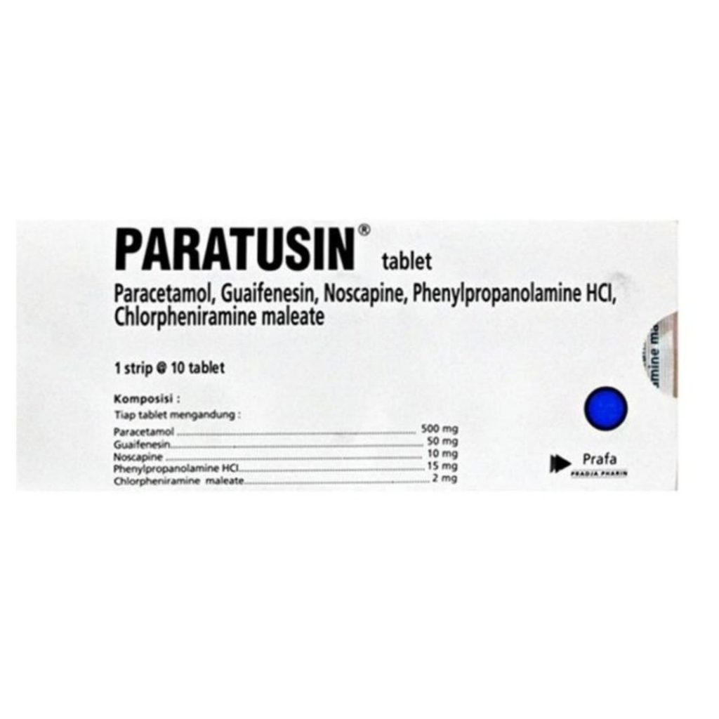 Jual Paratusin tab 1 strip - obat demam/batuk/pilek | Shopee Indonesia