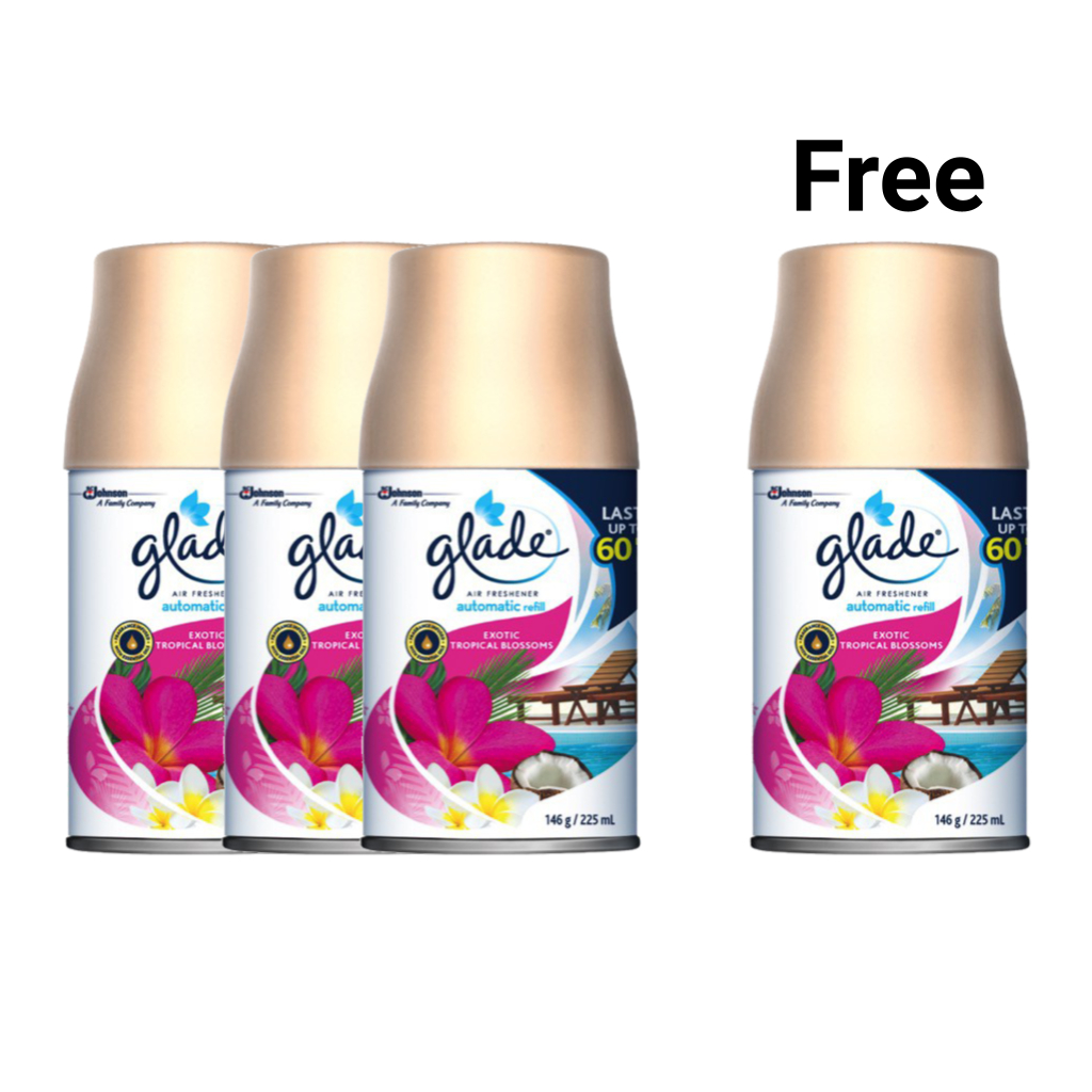 Jual Glade Matic Spray Exotic Tropical Blossom Refill 225 ml PROMO Beli ...