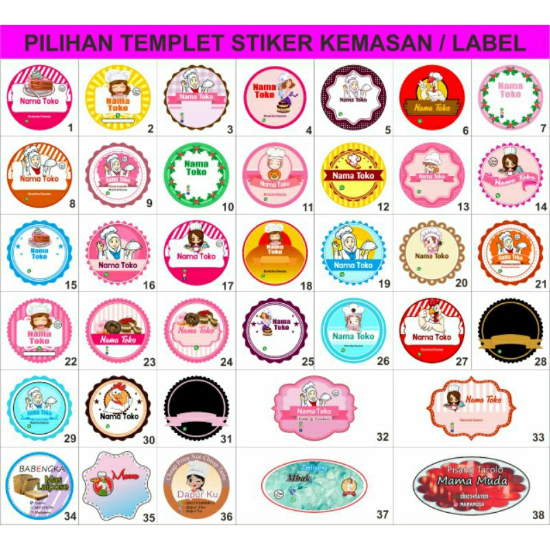 Jual Stiker Label Murah | Stiker Olshop | Sticker Vinyl | Stiker ...