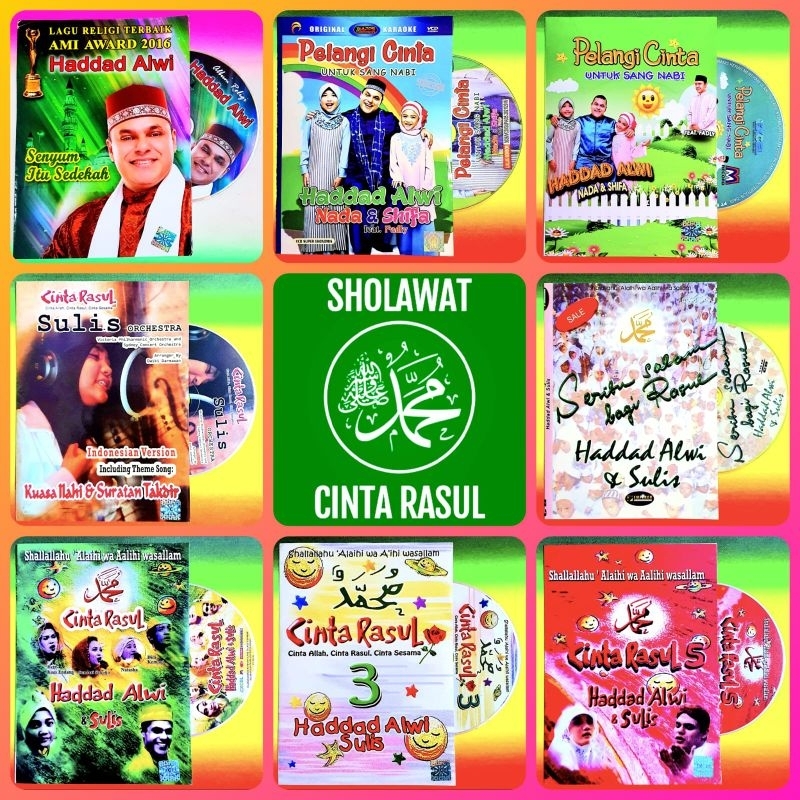 Jual KASET ASLI ORIGINAL VIDEO MUSIK LAGU RELIGI CINTA ROSUL HADDAD ALWI DAN SULIS 8 disc ...