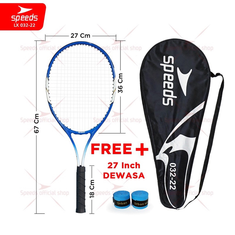 Jual SPEEDS 032-22 Raket Tennis Dewasa Raket Tenis Latihan Tenis Tennis ...