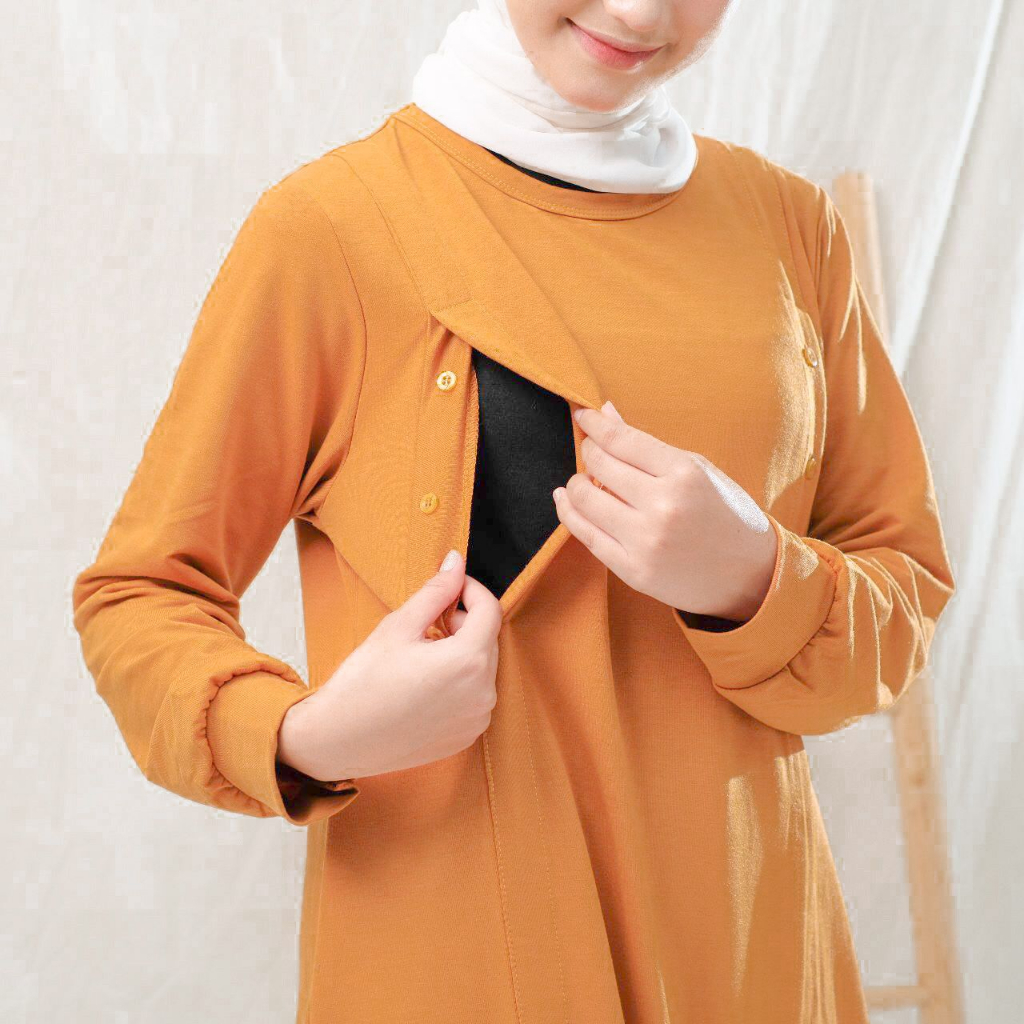 Jual SACHI - Atasan Blouse Busui Bukaan Kanan Kiri Double Akses One ...