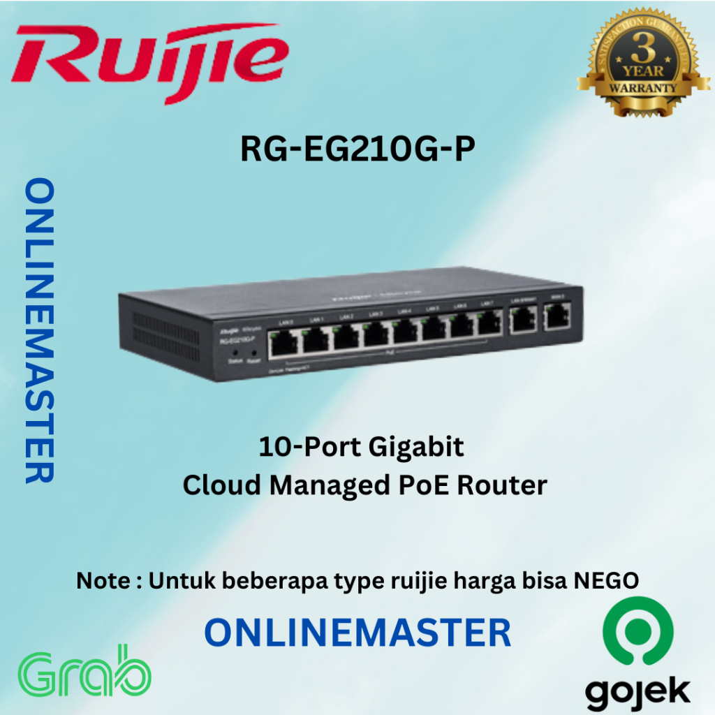 Jual RUIJIE RG-EG210G-P Cloud Managed POE Router | Shopee Indonesia