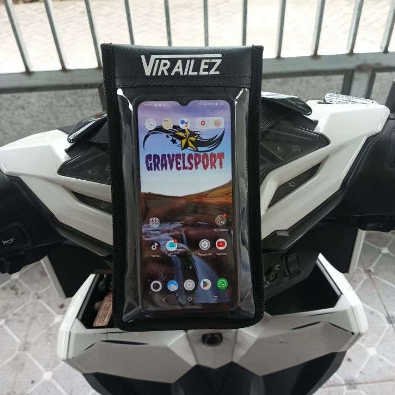 Jual Phone Holder Waterproof Holder Hp Motor Universal Bahan Tebal Layar Sentuh Aktif Normal ...