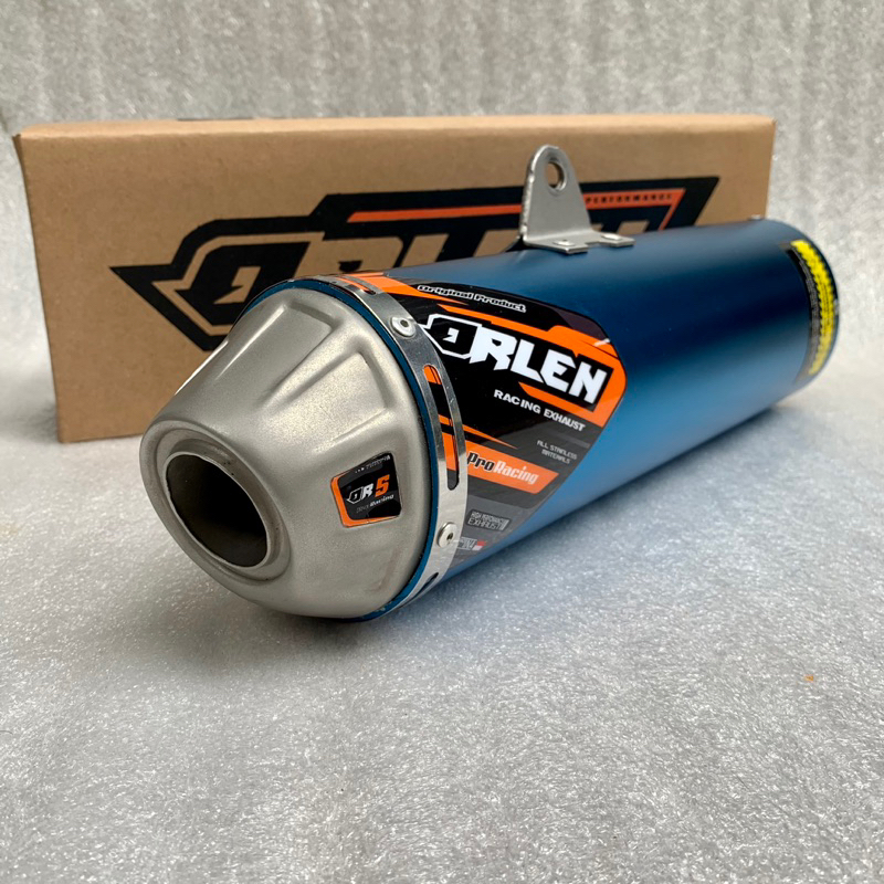 Jual silincer aluminium blue inlet 38 silincer crf klx wr155 silincer ...