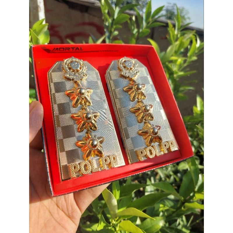 Jual Pangkat pdu polpp 4b - pangkat pdu satpolpp 4b dasar plat gold ...