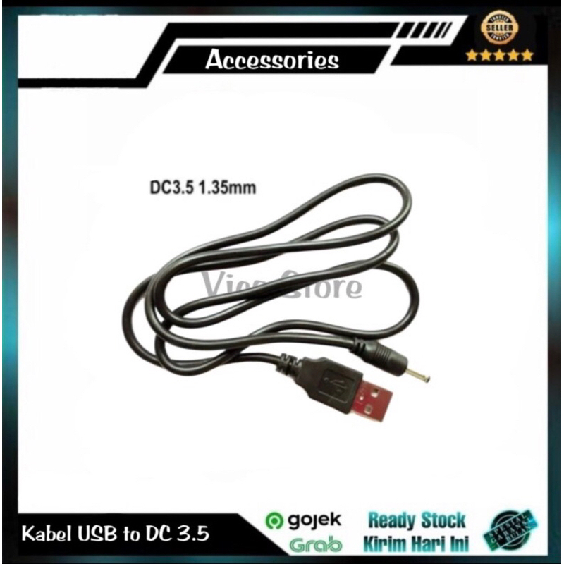 Jual Kabel Power Adapter USB to DC 3.5mm Jack 5V | Shopee Indonesia
