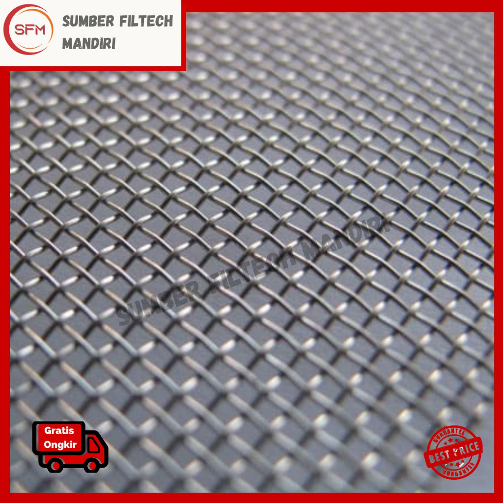 Jual Wire Mesh Screen Carbon Steel Lubang: 50mm, Tebal: 10mm (1m x 1m ...