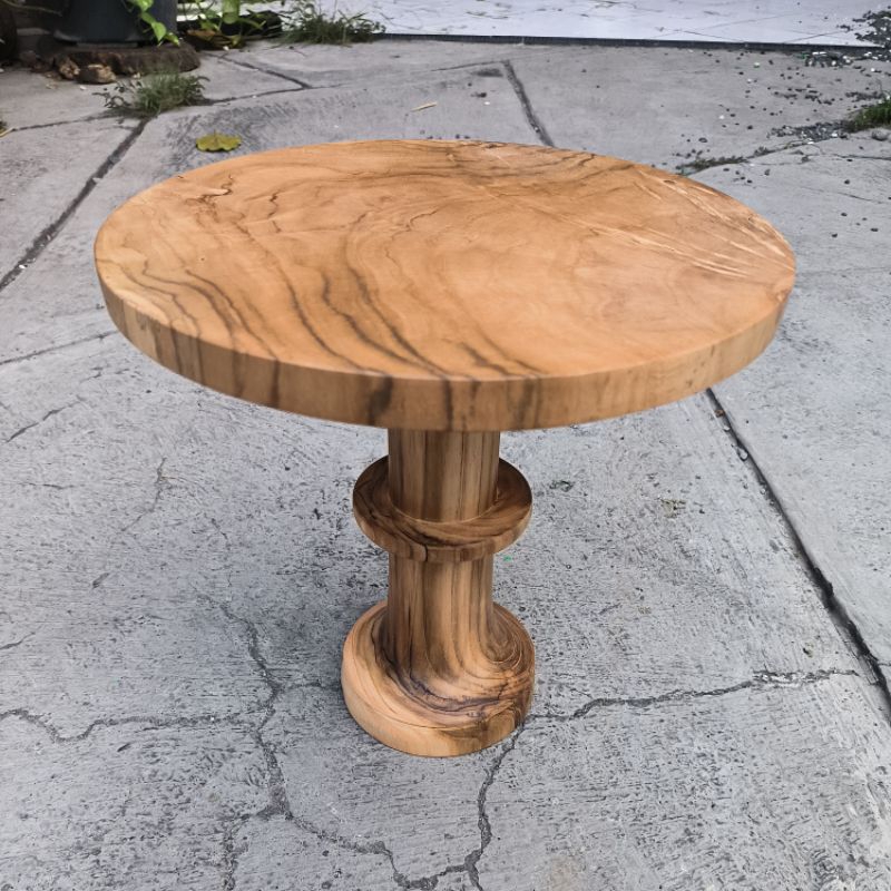 Jual Cake Tier/Cake Stand Putar Kayu Jati Diameter 30cm Tinggi 30cm ...