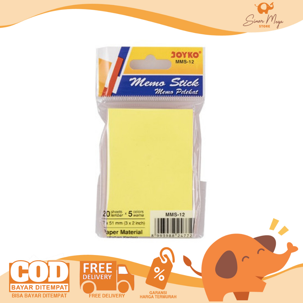 Jual Joyko Memo Stick MMS-12/ Memo Sticky Murah | Shopee Indonesia