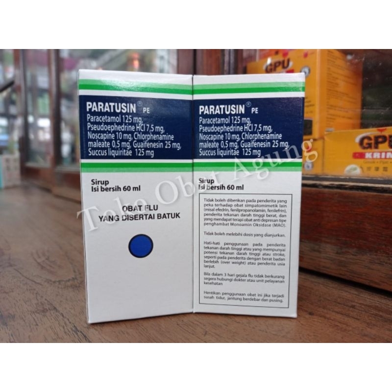 Jual Paratusin Sirup PE 60ml. Obat Flu, Batuk, Pilek | Shopee Indonesia