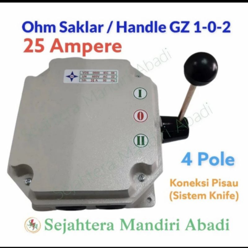 Jual Ohm Saklar NK 25A Pisau 3 Phase 4 Pole COS Change Over Switch Knife | Shopee Indonesia