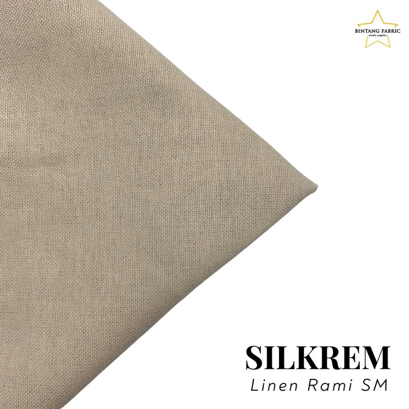 Jual Bahan Kain Linen Rami SM 0,5 Meter | Shopee Indonesia