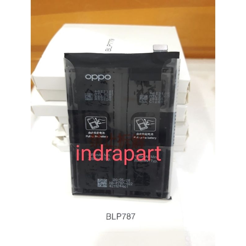 Jual Batre baterry Oppo Reno 4 pro 5G BLP 787 original ready real ...
