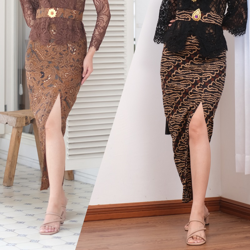 Jual Rok Span Batik belahan samping | Rok Kerja Wisuda Kondangan ...