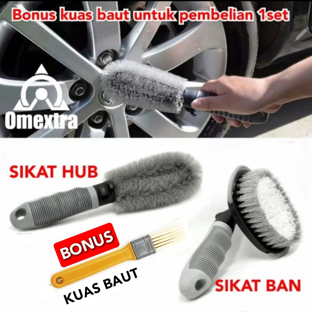Jual Sikat Roda Ban Mobil Sikat Pelak Mobil Omextra Car Brush Cleaning ...