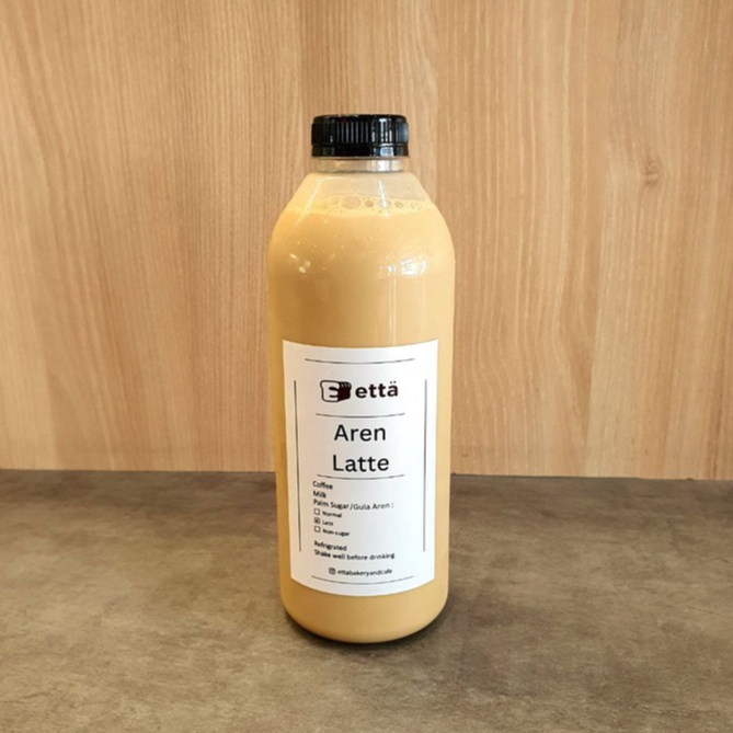 Jual Kopi Susu Aren / Matcha / Hojicha Latte / Chocolate Botol 1 Liter ...