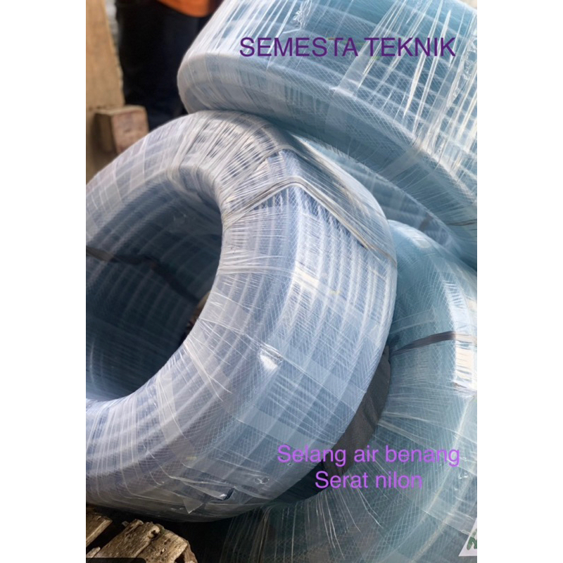 Jual SELANG AIR NYLON BENANG EKONOMIS UKURAN 1/2 INCH ROLL 100 METER ...