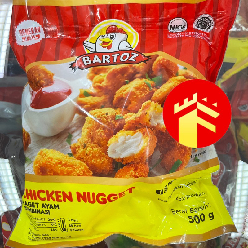 Jual BARTOZ CHICKEN NUGGET 500 GR BARTOZ NAGET AYAM | Shopee Indonesia