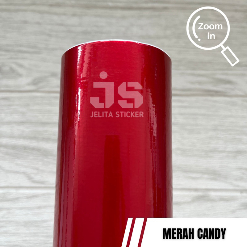 Jual Sticker Merah Candy Skotlet Merah Metalik Glossy | Shopee Indonesia