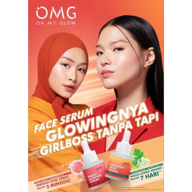 Jual OMG OH MY GLOW PEACH/MUGWORK ACNE / GLOWING SERUM 20ML | Shopee Indonesia