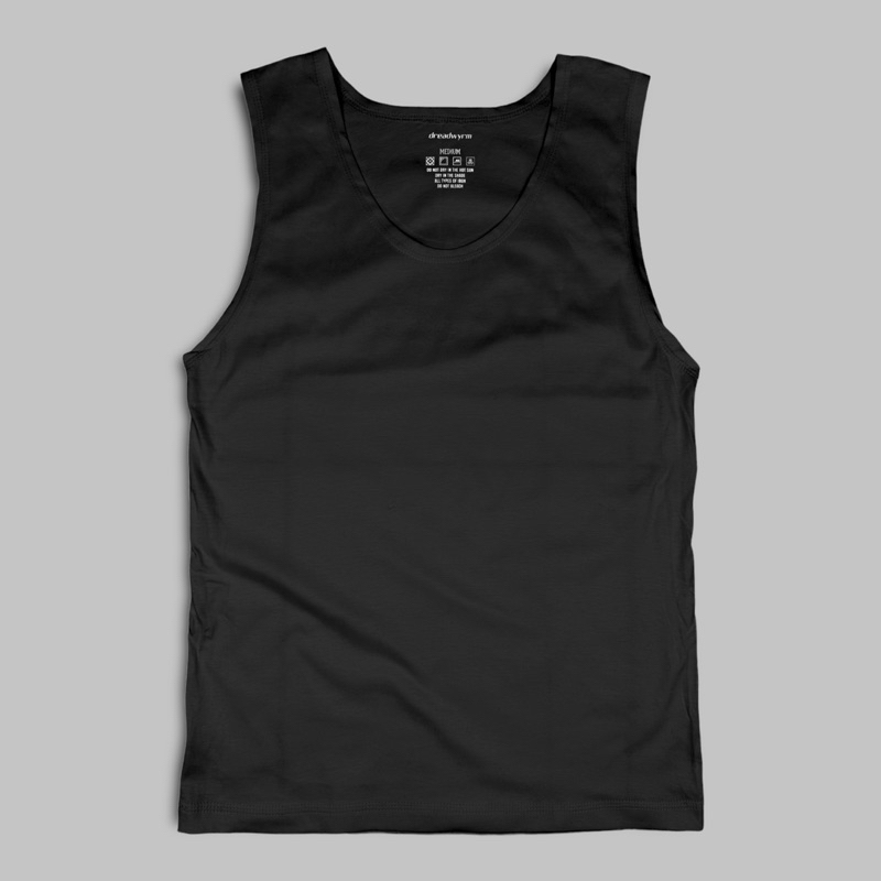 Jual Singlet Kaos Dalam Pria Polos Hitam / Lekbong / Tank Top Dreadwyrm ...
