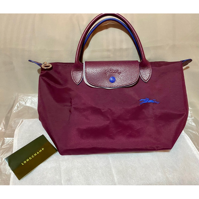 Jual L*ngchamp LC Le Pliage Club Small Short Handle - Plum Original ...