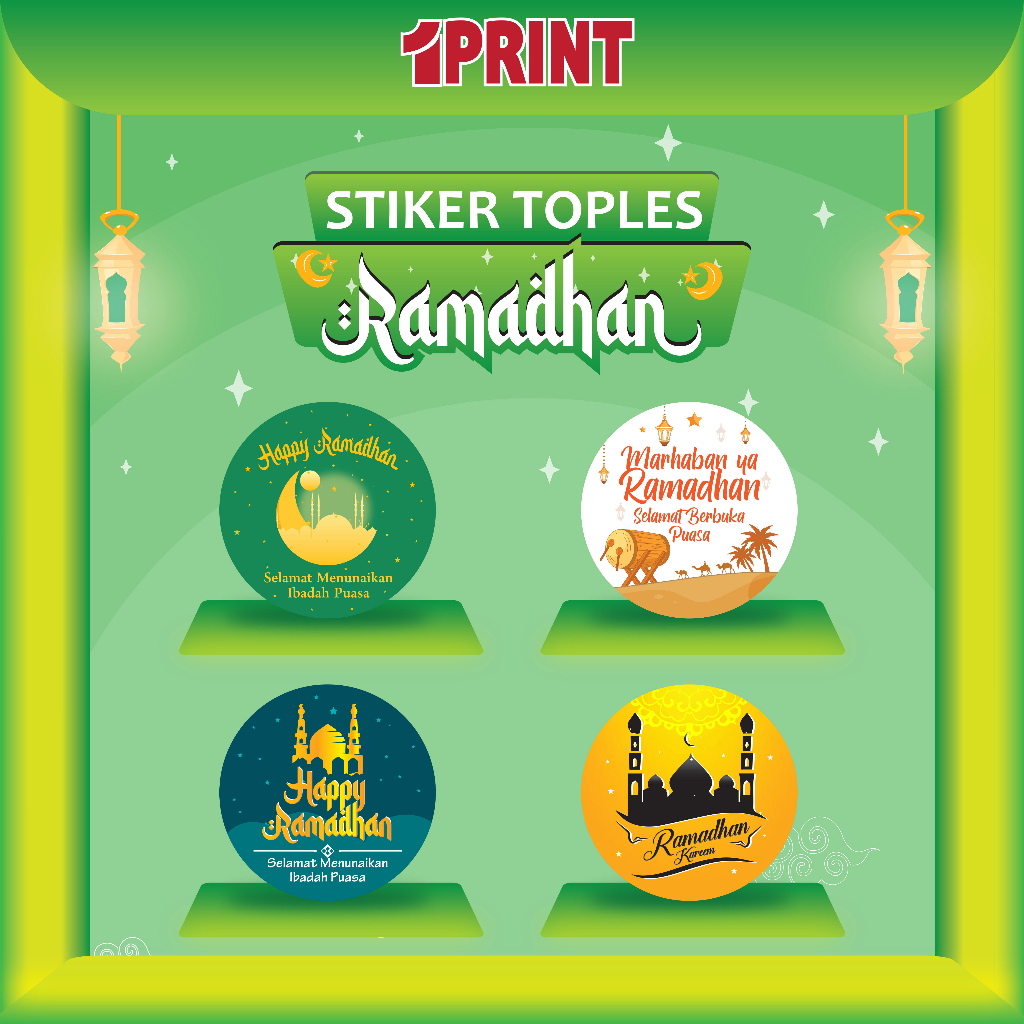 Jual Stiker Toples Ramadhan Kareem | Sticker Toples | Sticker Bulat ...