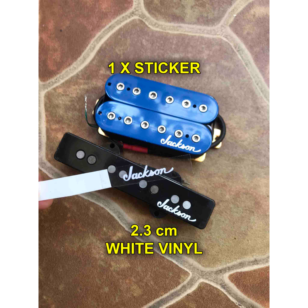 Jual Sticker Jackson Tulisan Tempel Pickup For Humbucker Single Soapbar ...
