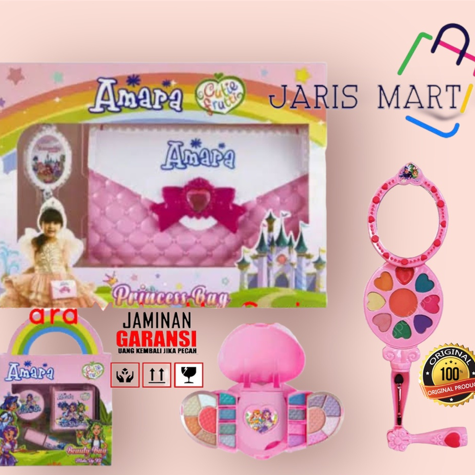 Jual Amara Beauty Bag Make Up Kit Hadiah makeup anak lipstick eyeshadow ...