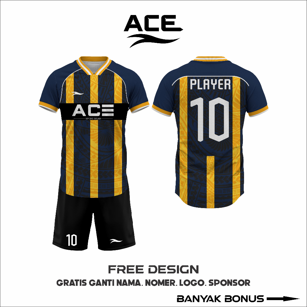 Jual Jersey Futsal Bisa Custom Nama Dan Logo bahan Dry Fit Benzema ...