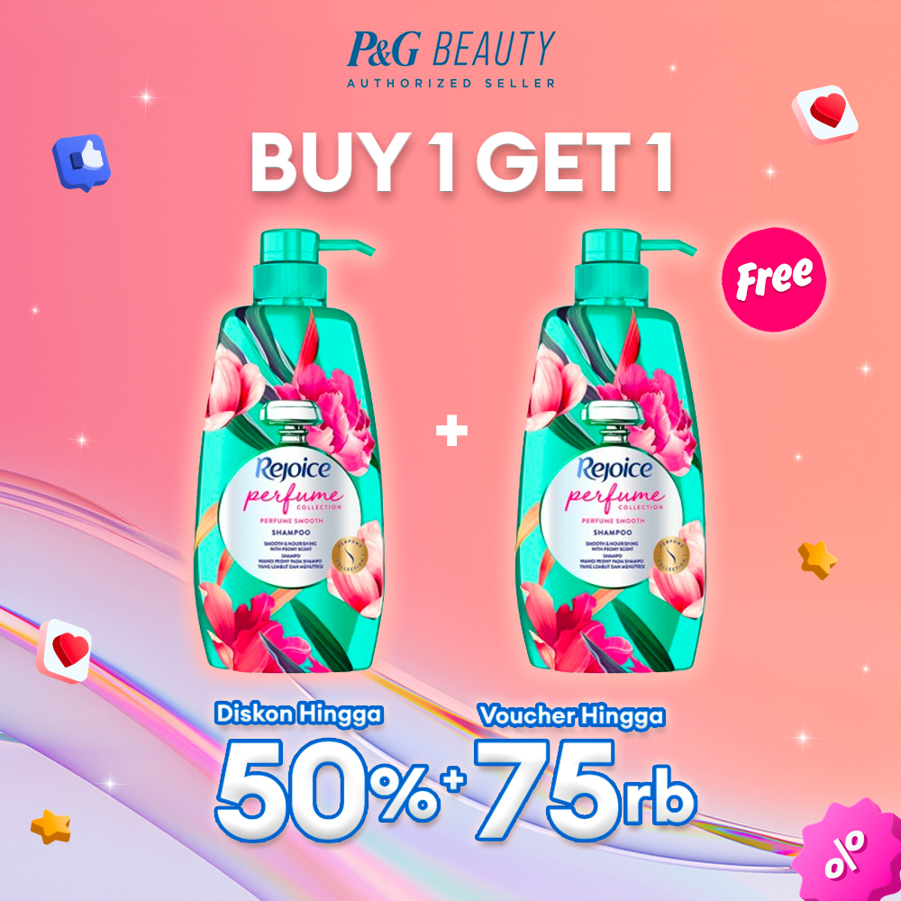 Jual Rejoice Sampo Lembut Rich Perfume Peony Perawatan Rambut 600ml x2 / Rejoice Shampoo ...